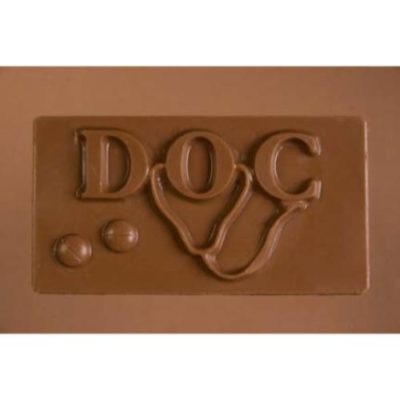 Doctor themed chocolate block - Virginia's Finest Chocolates