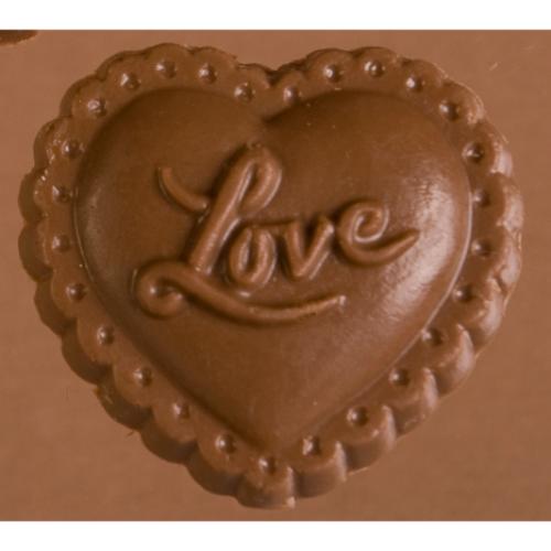 Ruffled “Love” Heart - Virginia's Finest Chocolates